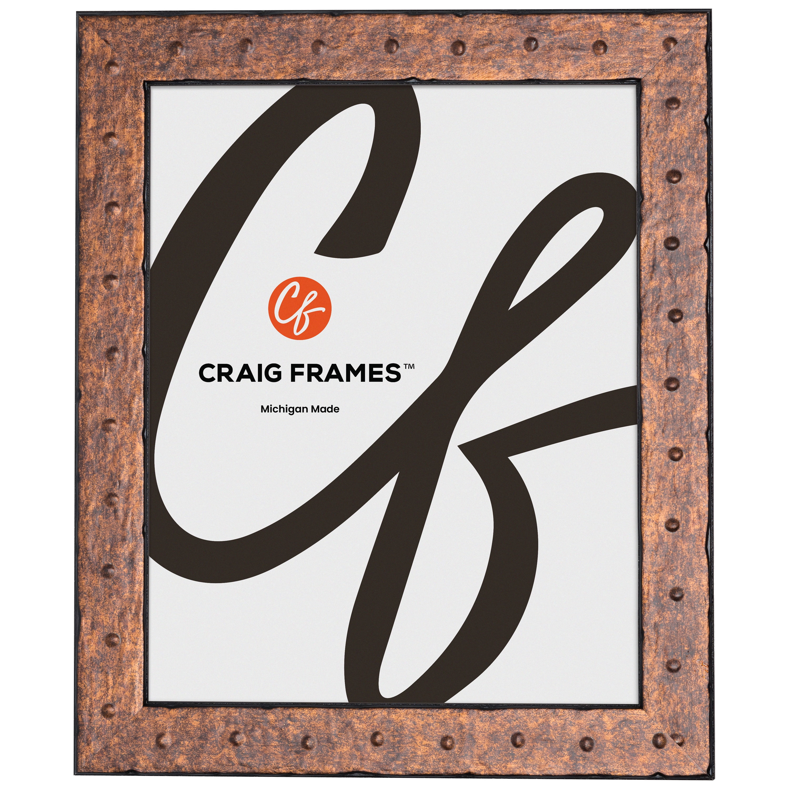 Craig Frames Rivet, 6x9 Picture Frame, Rust - Walmart.com