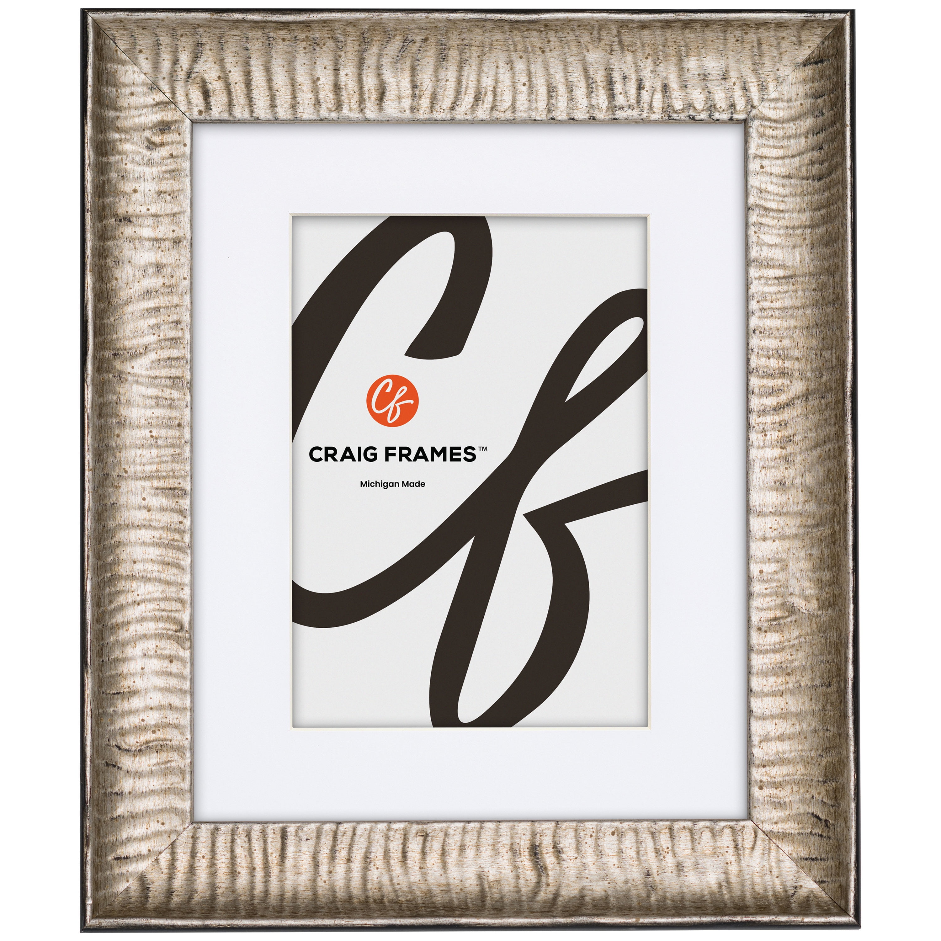 Craig Frames Safari, 14x20 Picture Frame Matted for an 11x17 Photo ...