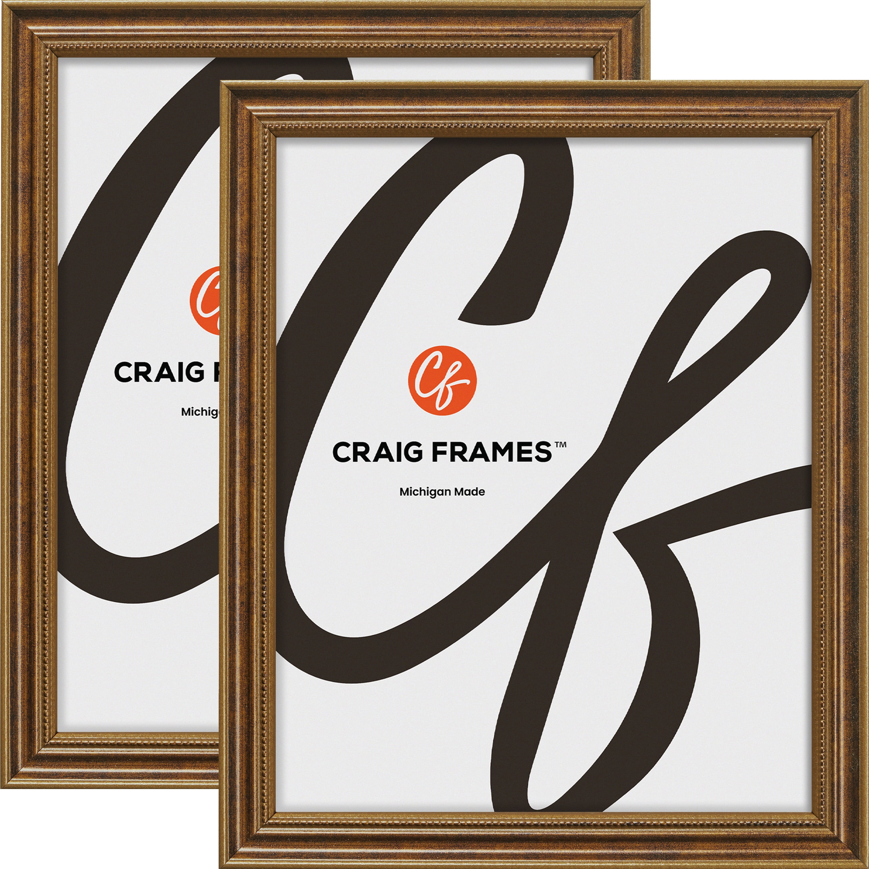 Craig Frames Stratton, 13x19 inch Picture Frame, Aged Bronze, Set of 2 ...