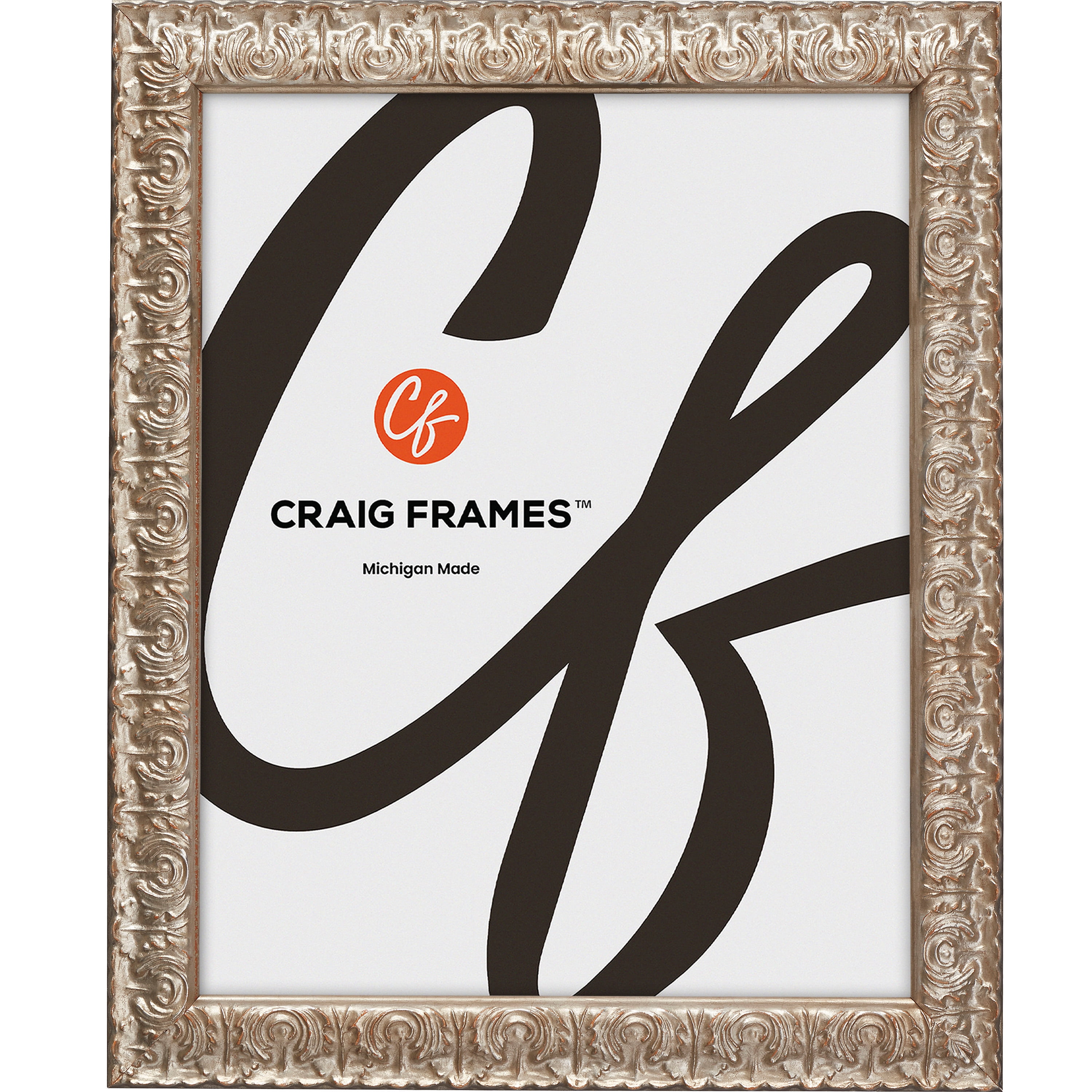 Craig Frames Versailles, 8x9 inch Picture Frame, Silver - Walmart.com