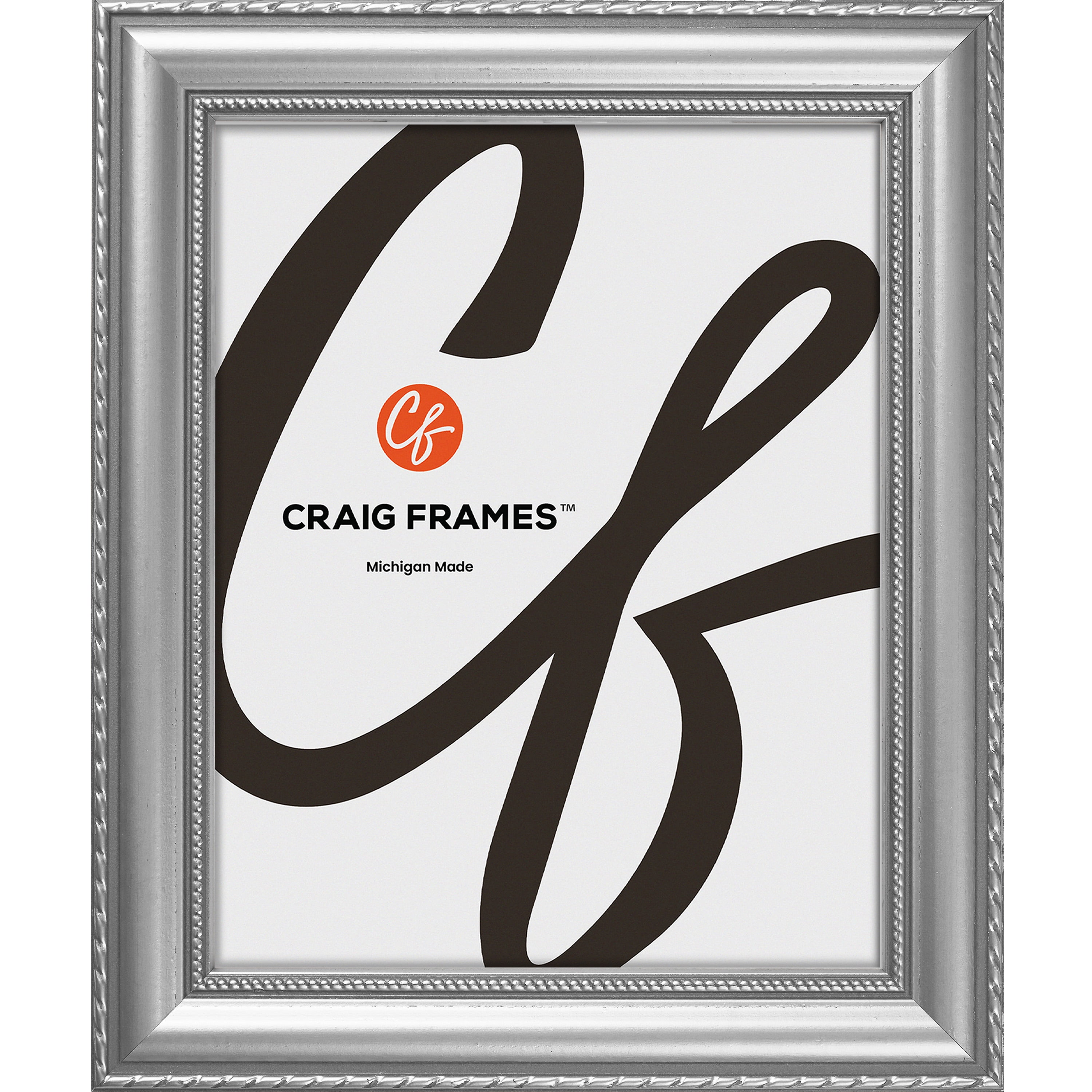 Craig Frames Victoria, 10x13 inch Picture Frame, Ornate Silver ...