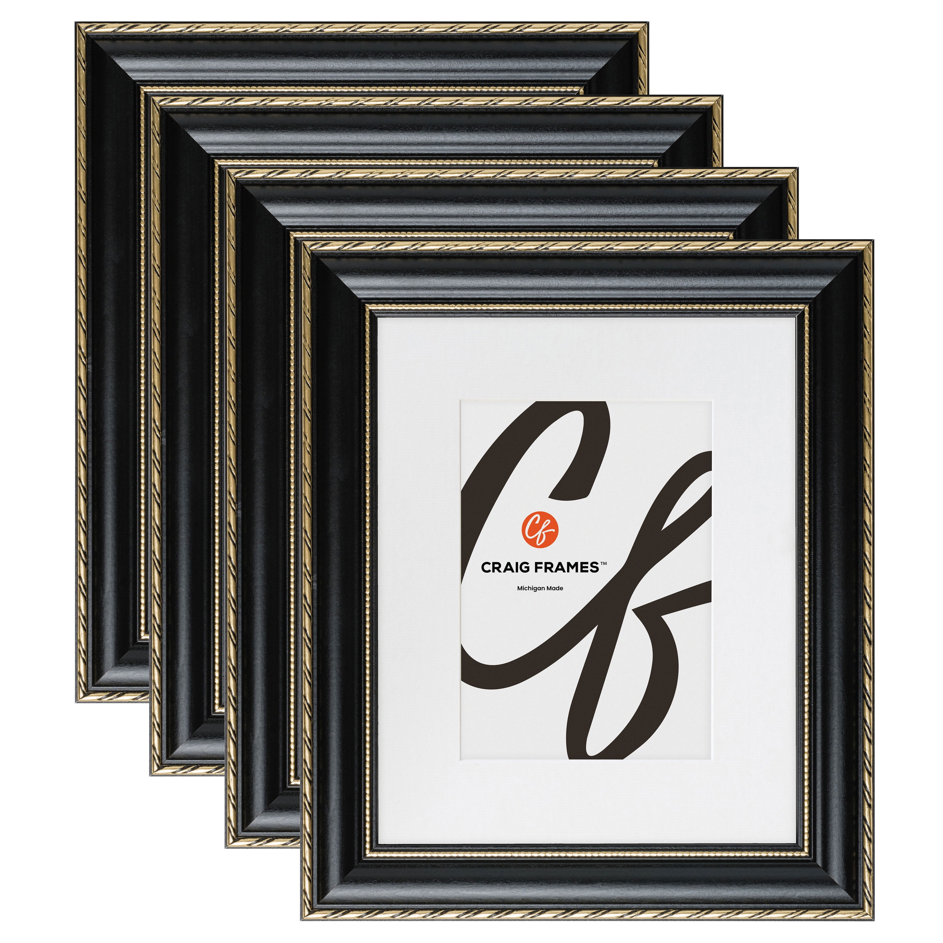 Craig Frames Victoria, 11x14 Picture Frame Matted for a 8x10 Photo ...