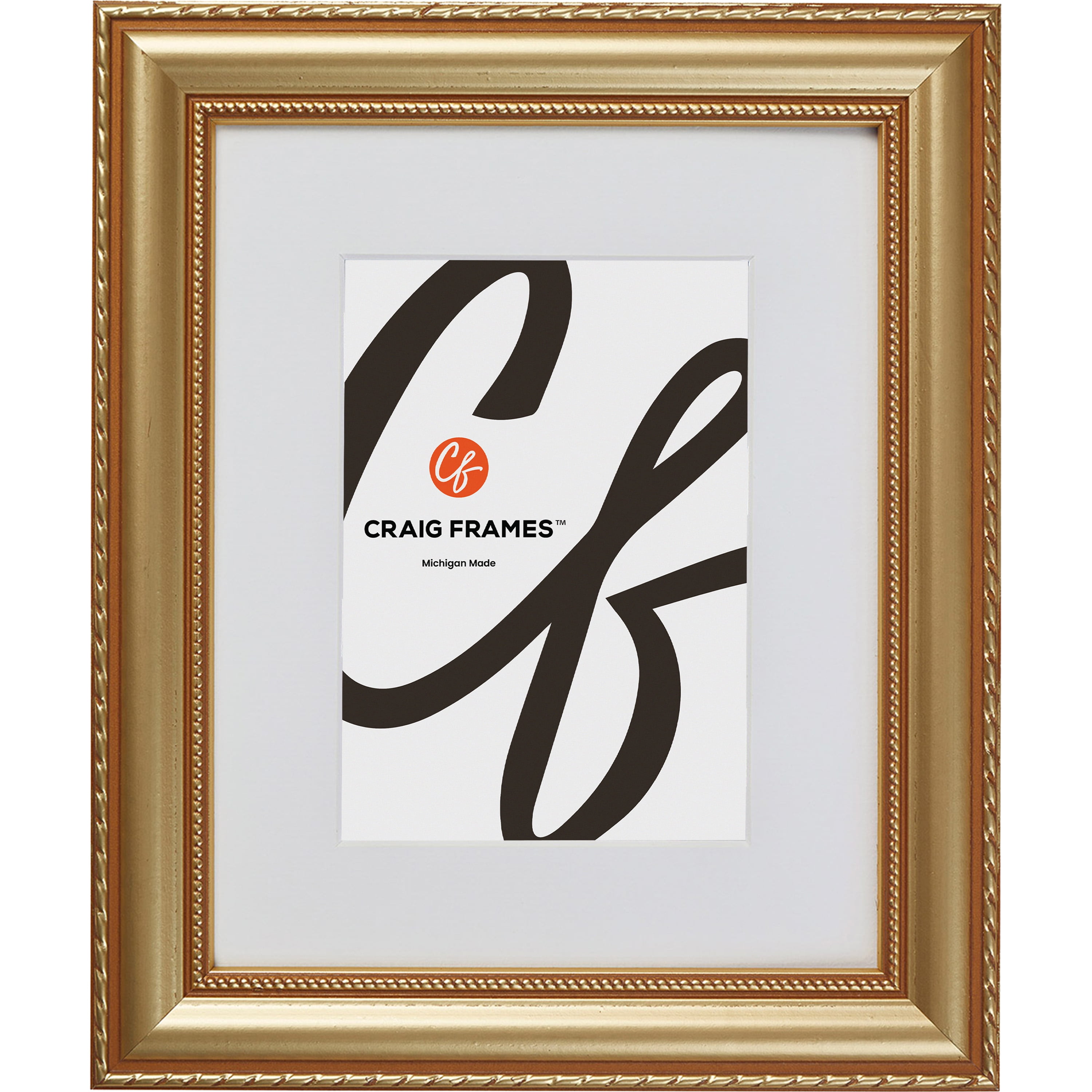 Craig Frames Victoria, 30x30 inch Ornate Gold Picture Frame Matted for ...