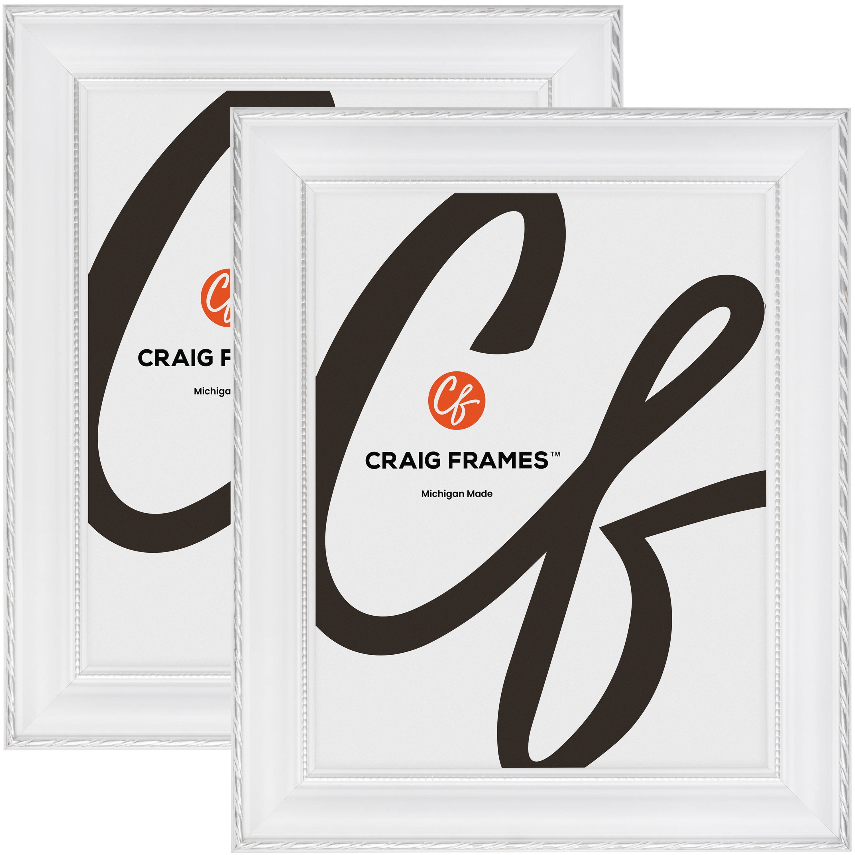Craig Frames Victoria, 4x10 inch Picture Frame, Ornate White and Silver ...