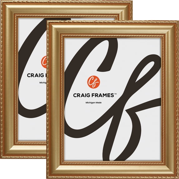 Craig Frames Victoria, 7x8 inch Picture Frame, Ornate Gold, Set of 2 ...
