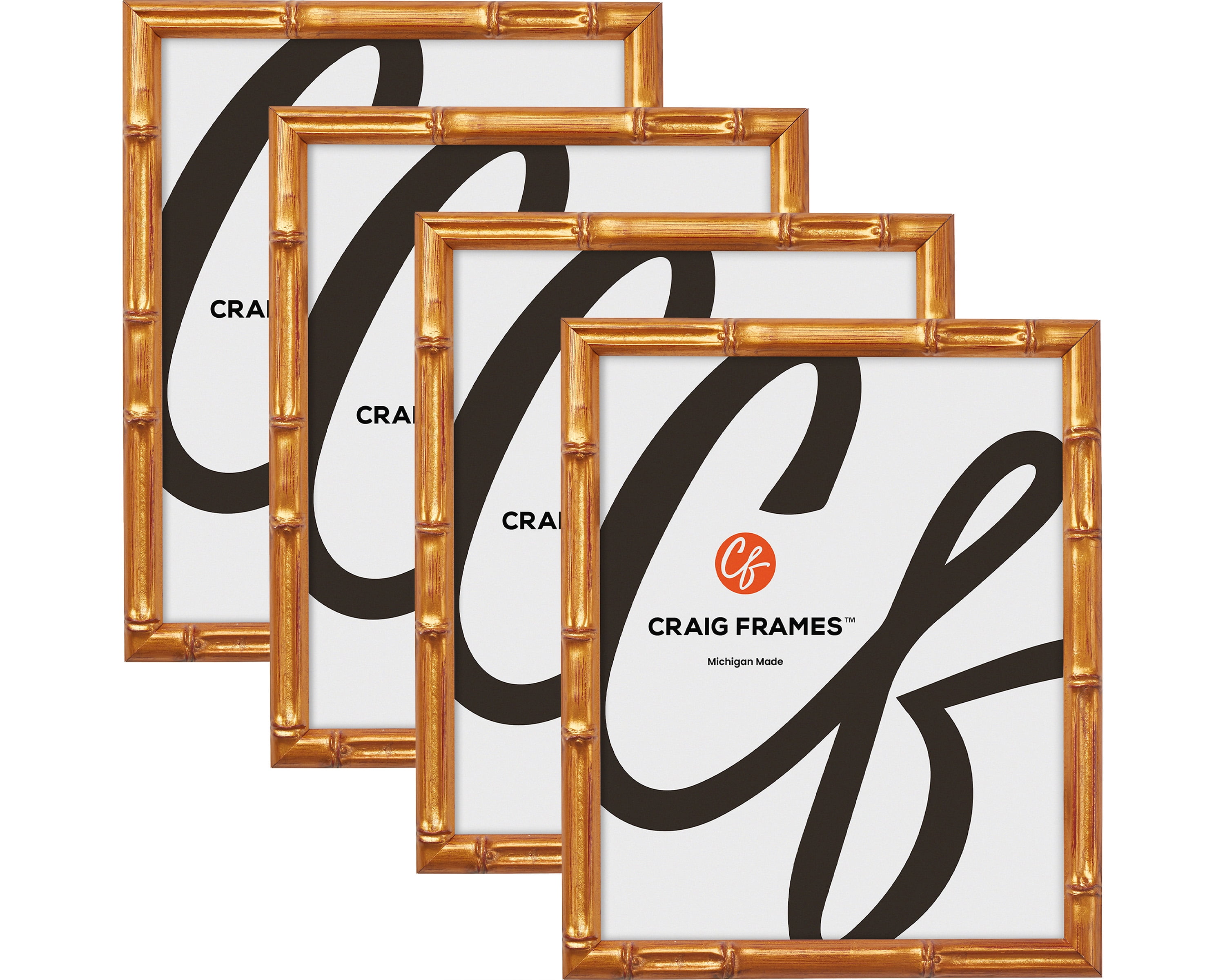 Craig Frames Vintage Bamboo 19x27 inch Picture Frame Tropical Gold, Set ...