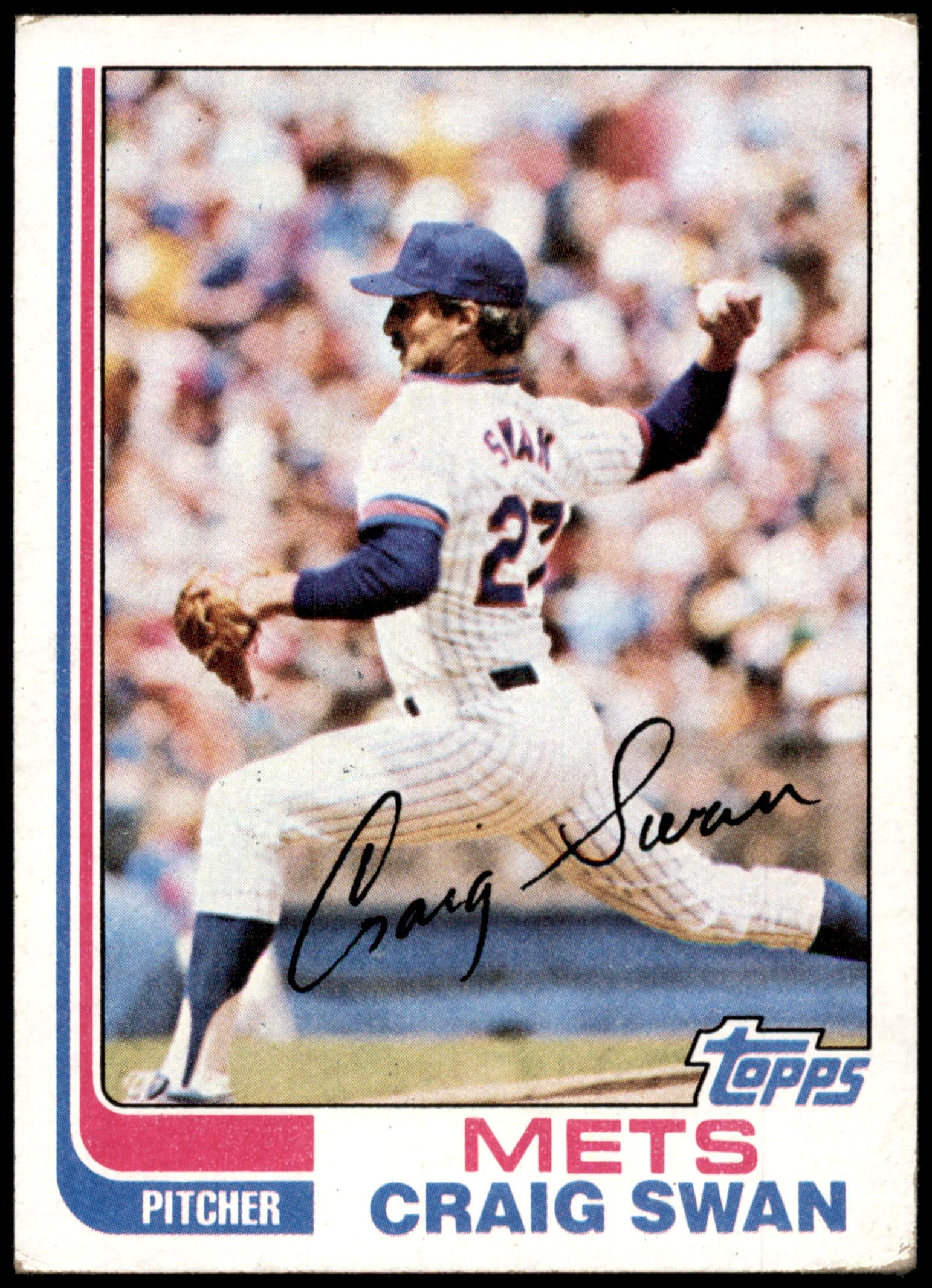 Craig Swan #592 1982 Topps - Walmart.com