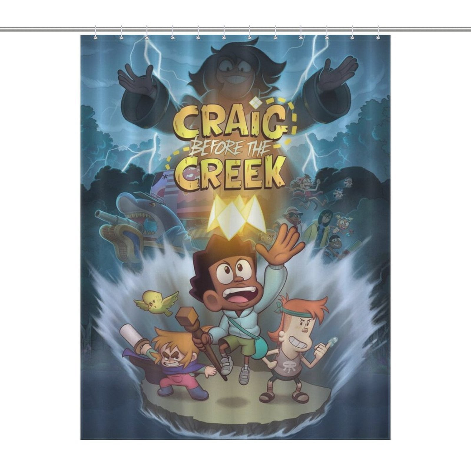 Craig of The Creek Animated Shower Curtain Decor Bath Curtain ...