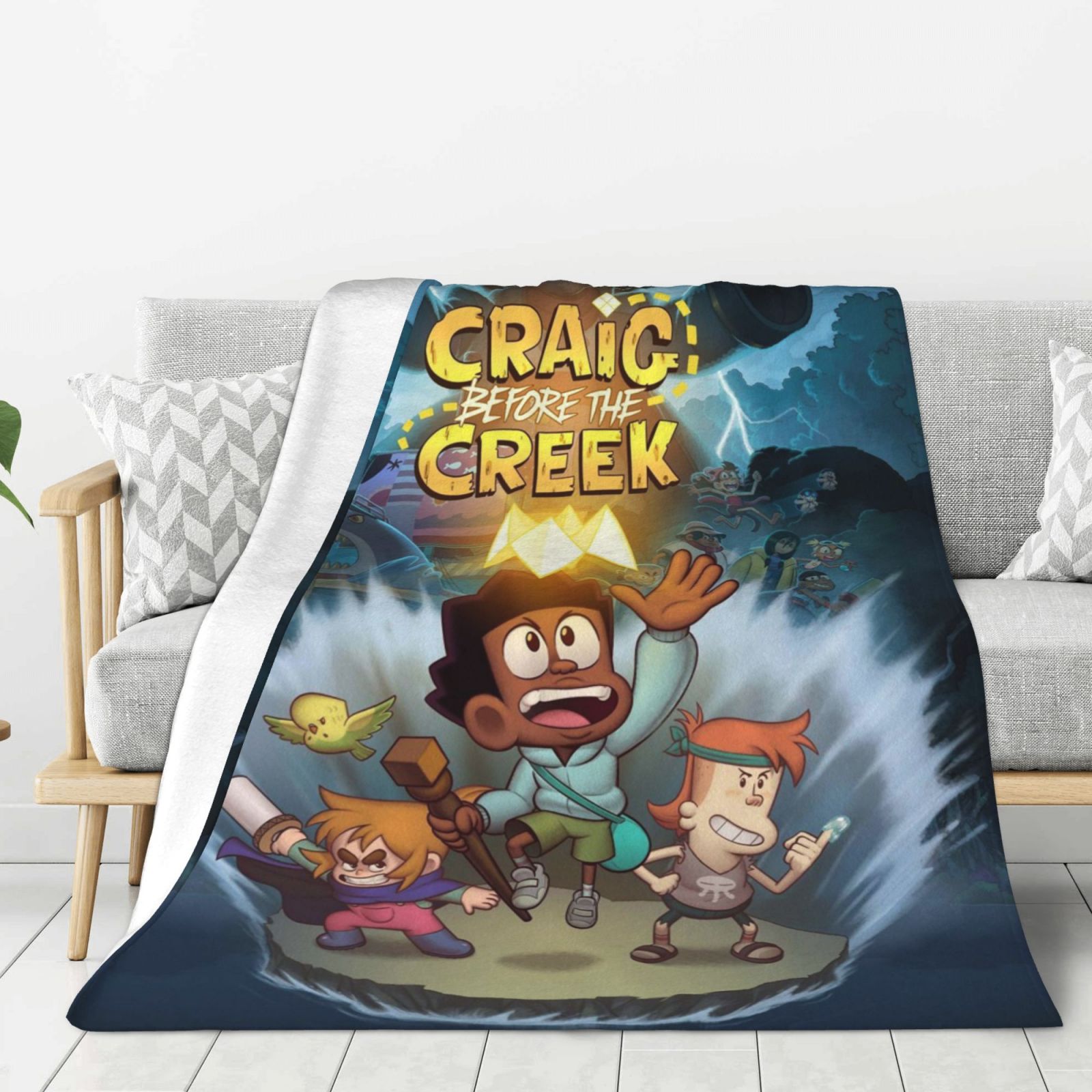 Craig of the Creek Animated Blanket Cozy Soft Fleece Flannel Bed ...