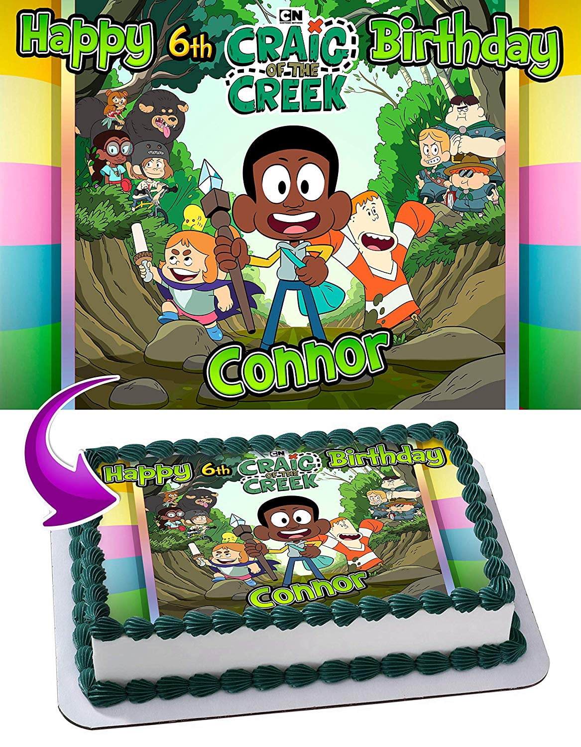 Craig of the Creek Edible Cake Image Topper Personalized Birthday Party ...