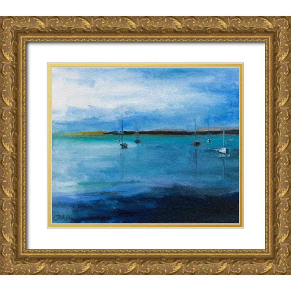 Crain, Curt 14x12 Gold Ornate Wood Framed with Double Matting Museum ...