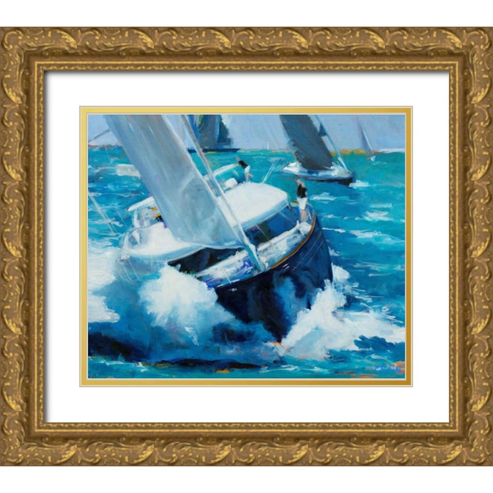 Crain, Curt 17x15 Gold Ornate Wood Framed with Double Matting Museum ...