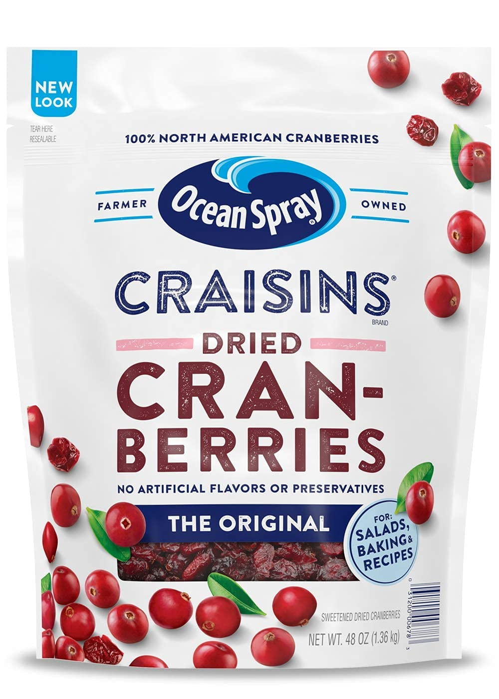 Craisins Dried Cranberries, Original, 48 Ounce - Walmart Business Supplies