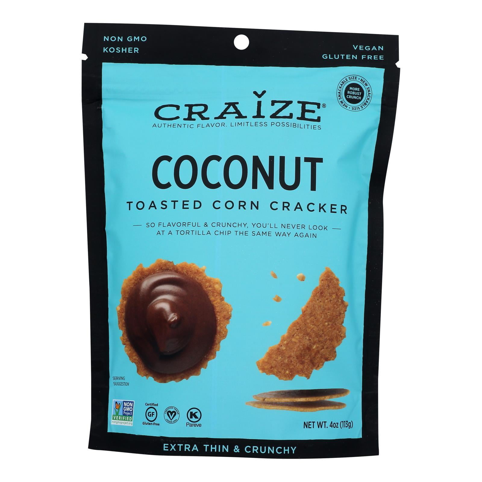 Craize - Corn Crisps Cocont Toastd - Case of 6 - 4 OZ - Walmart.com