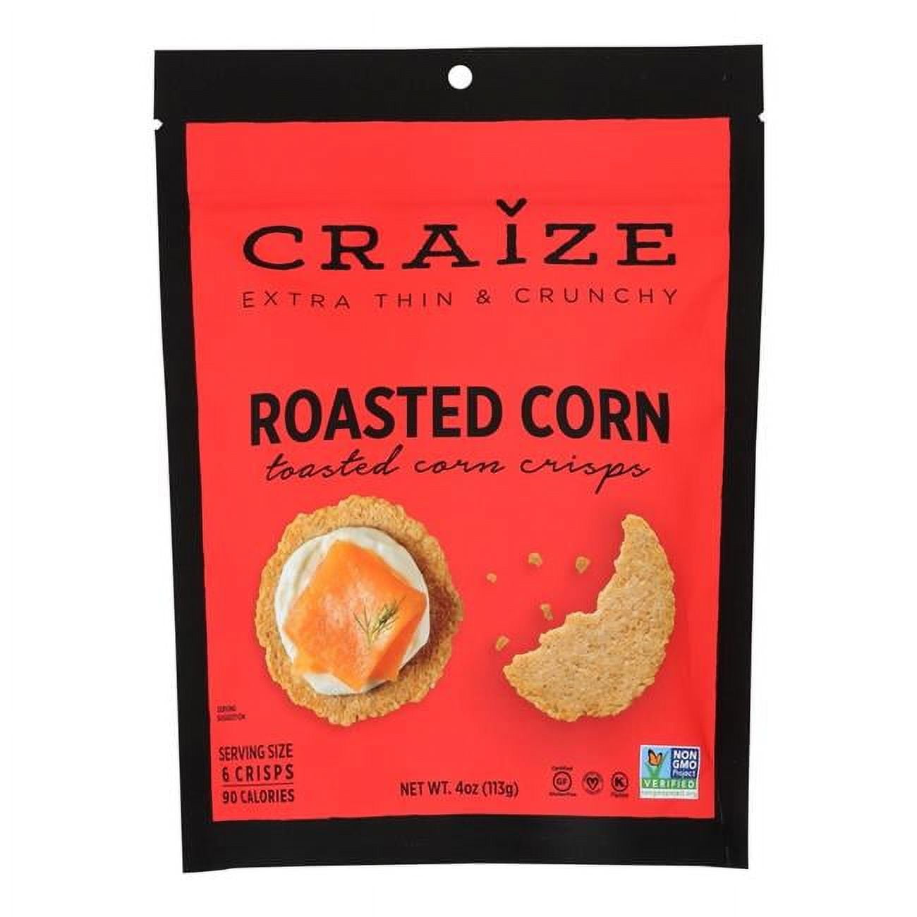 Craize Extra Thin & Crunchy Toasted Corn Crisps Healthy Vegan All ...