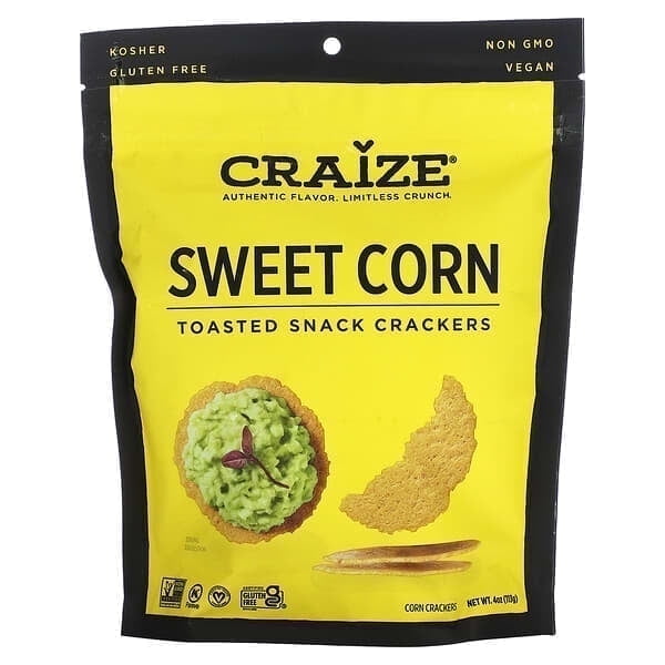 Craize Toasted Corn Crisps Sweet Corn 4 oz Pack of 4 - Walmart Business ...