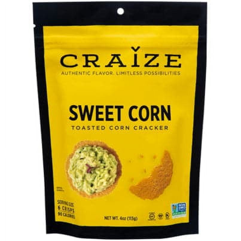 Craize Toasted Corn Crisps Sweet Corn 4 oz | Pack of 6 - Walmart.com