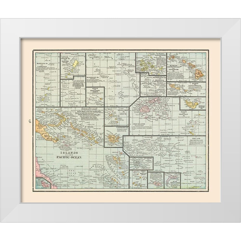 Cram 17x15 White Modern Wood Framed Museum Art Print Titled - Pacific ...