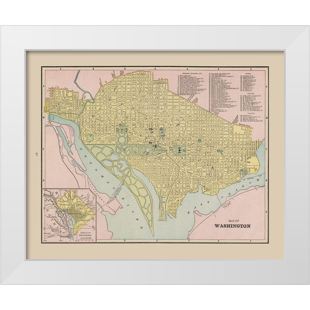 Cram 18x15 White Modern Wood Framed Museum Art Print Titled ...