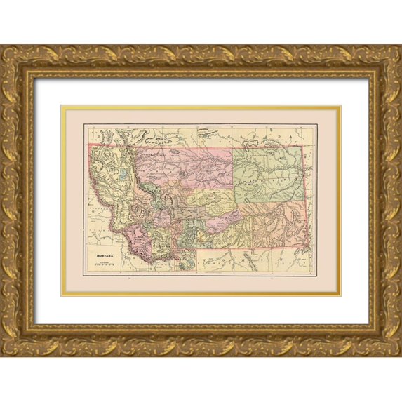 Cram 24x17 Gold Ornate Wood Framed with Double Matting Museum Art Print ...