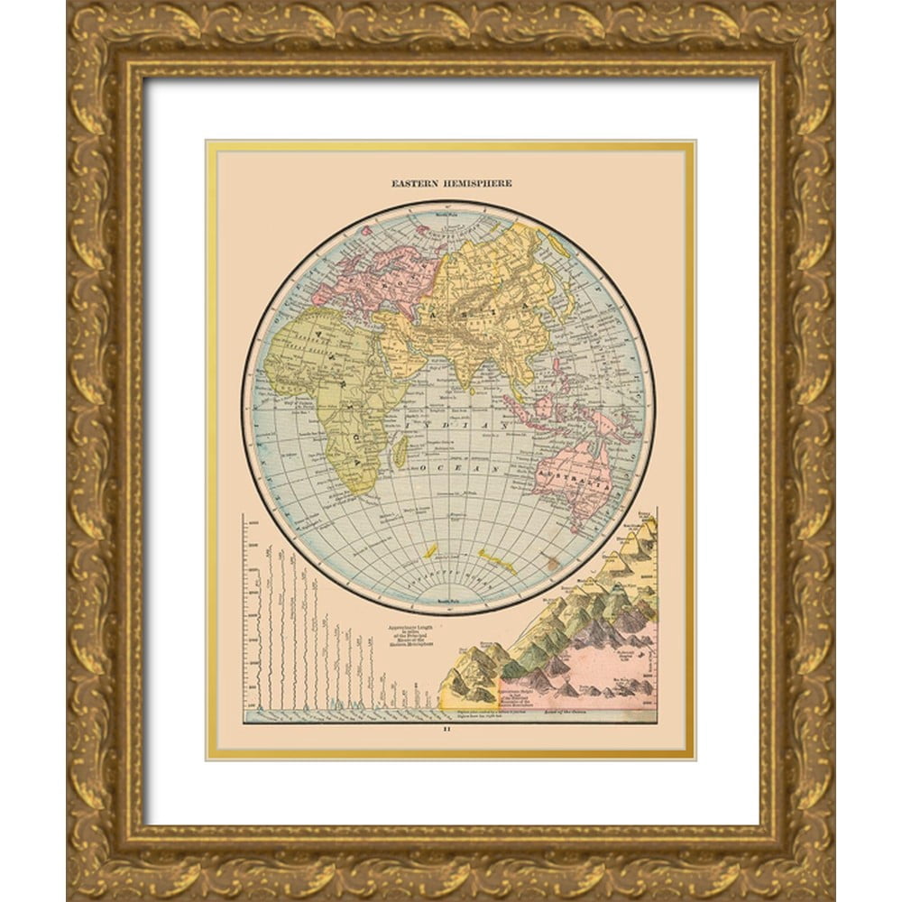 Cram 26x32 Gold Ornate Wood Framed with Double Matting Museum Art Print ...