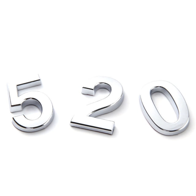 SINIMOKO 3 Inch Silve Modern House Mailbox Numbers 0-9 (Silve,3 ...