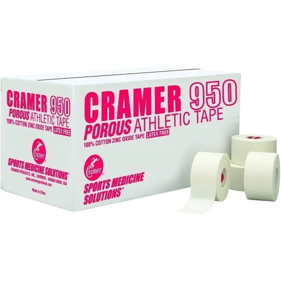 Cramer 950 Premium Athletic Tape, Bulk Case, 2.5"x15 Yards, 32 Rolls ...