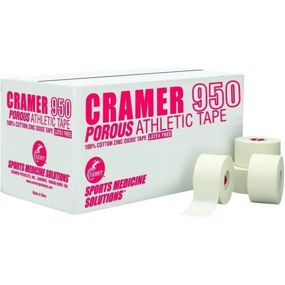 Cramer 950 Premium Athletic Tape, Bulk Case, 2.5"x15 Yards, 32 Rolls HSA/FSA Eligible - Walmart.com