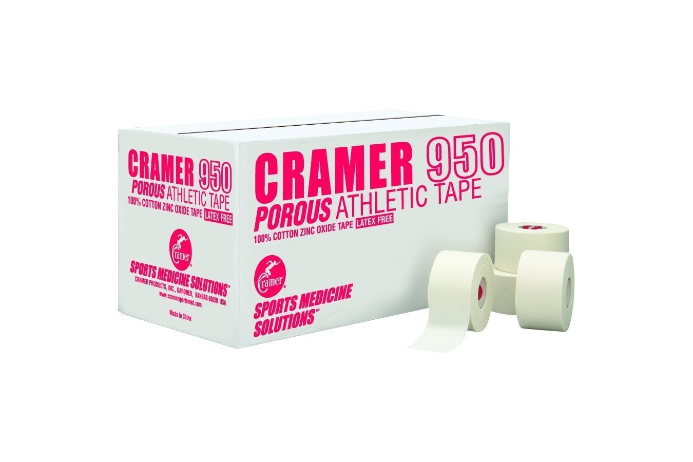 Cramer 950 Premium Athletic Tape, Bulk Case, 2.5"x15 Yards, 32 Rolls ...