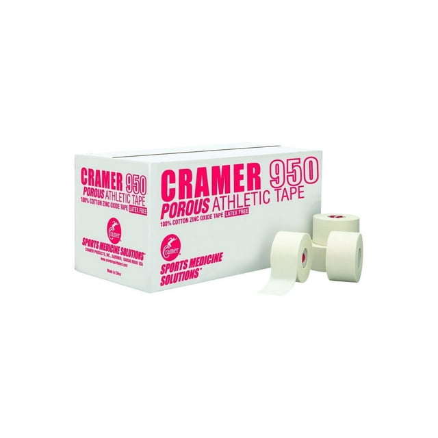 Cramer 950 Premium Athletic Tape, Bulk Case, 2.5"x15 Yards, 32 Rolls - Walmart.com