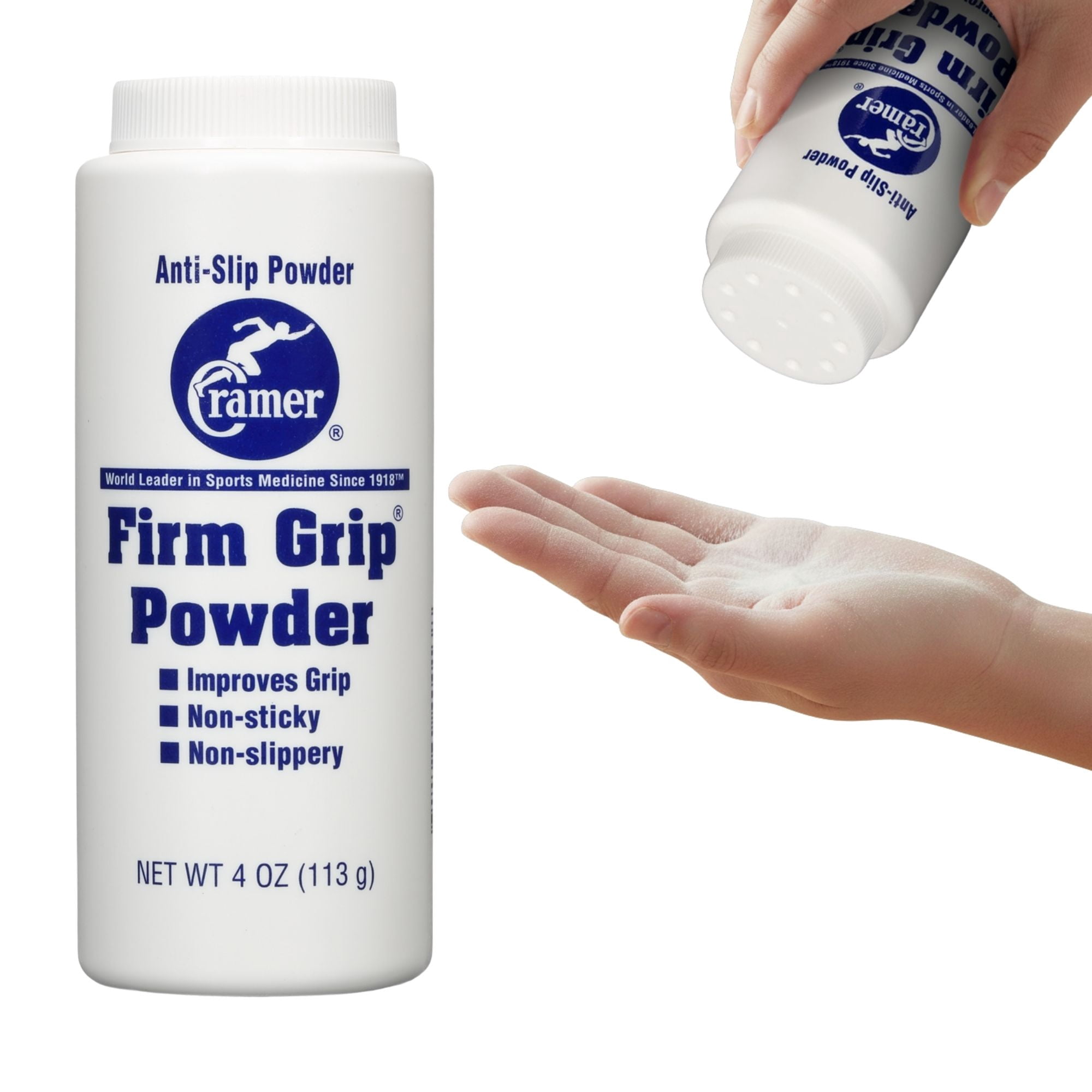 Cramer Firm Grip Powder, 4 oz, Non-Sticky Anti-Slip for Sweaty Hands ...