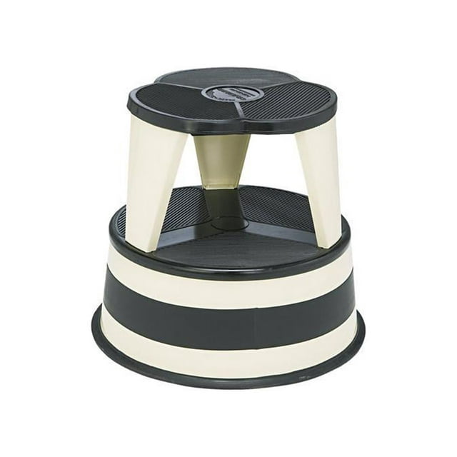 Cramer Kik-step Steel Step Stool, 350 Lb Cap, 16" Dia. X 14 1/4h, Sand ...