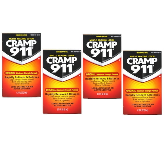 Cramp 911 Muscle Relaxing Lotion, Original Maximum Strength Formula, 0. ...