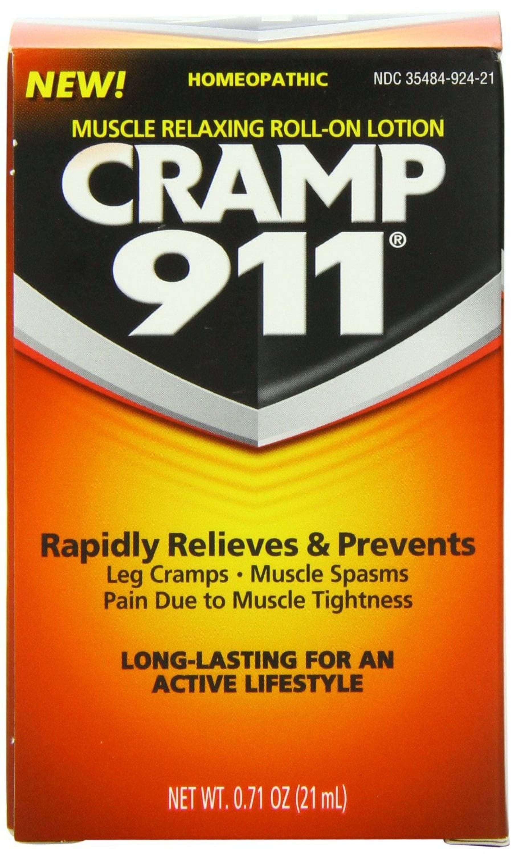 Cramp 911 Muscle Relaxing Roll-on Lotion, 0.71 oz - 3 Pack - Walmart.com