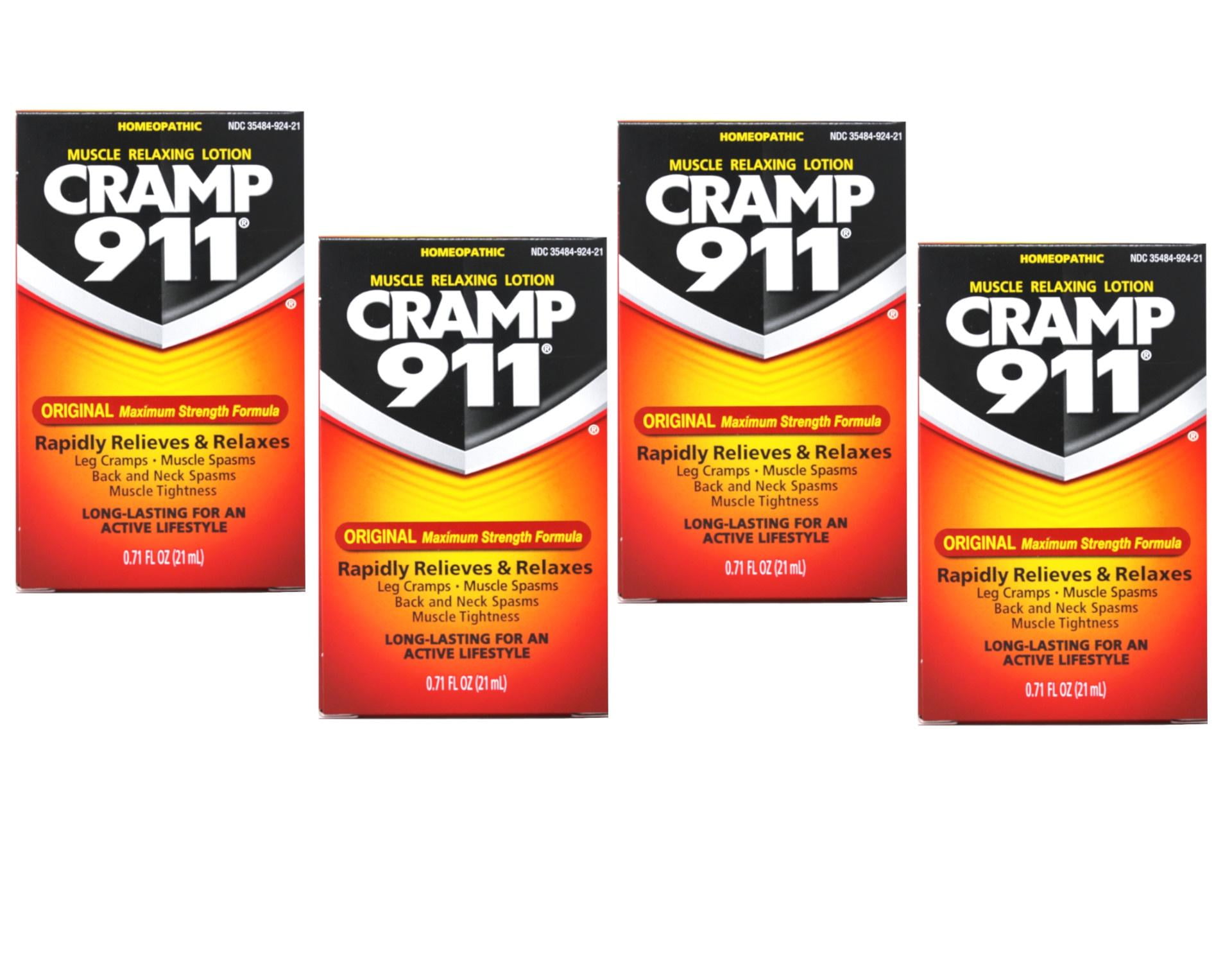 Cramp 911 Muscle Relaxing Roll-on Lotion, 0.71 oz - 4 Pack - Walmart.com