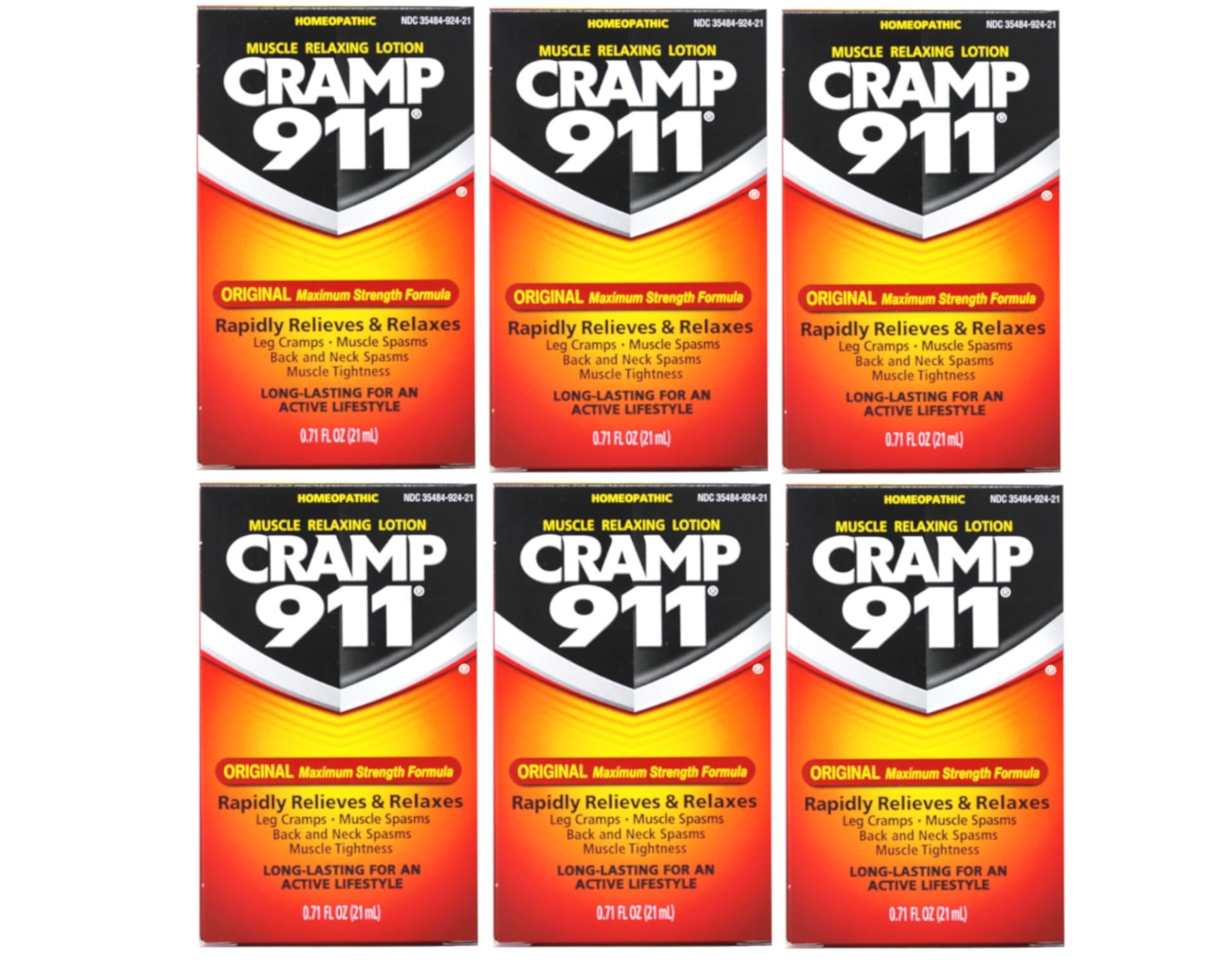 Cramp 911 Muscle Relaxing Roll-on Lotion, 0.71 oz - 6 Pack - Walmart.com