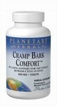 Planetary Herbals Cramp Bark Comfort, 120 Tablets with Ginger, 800mg ...