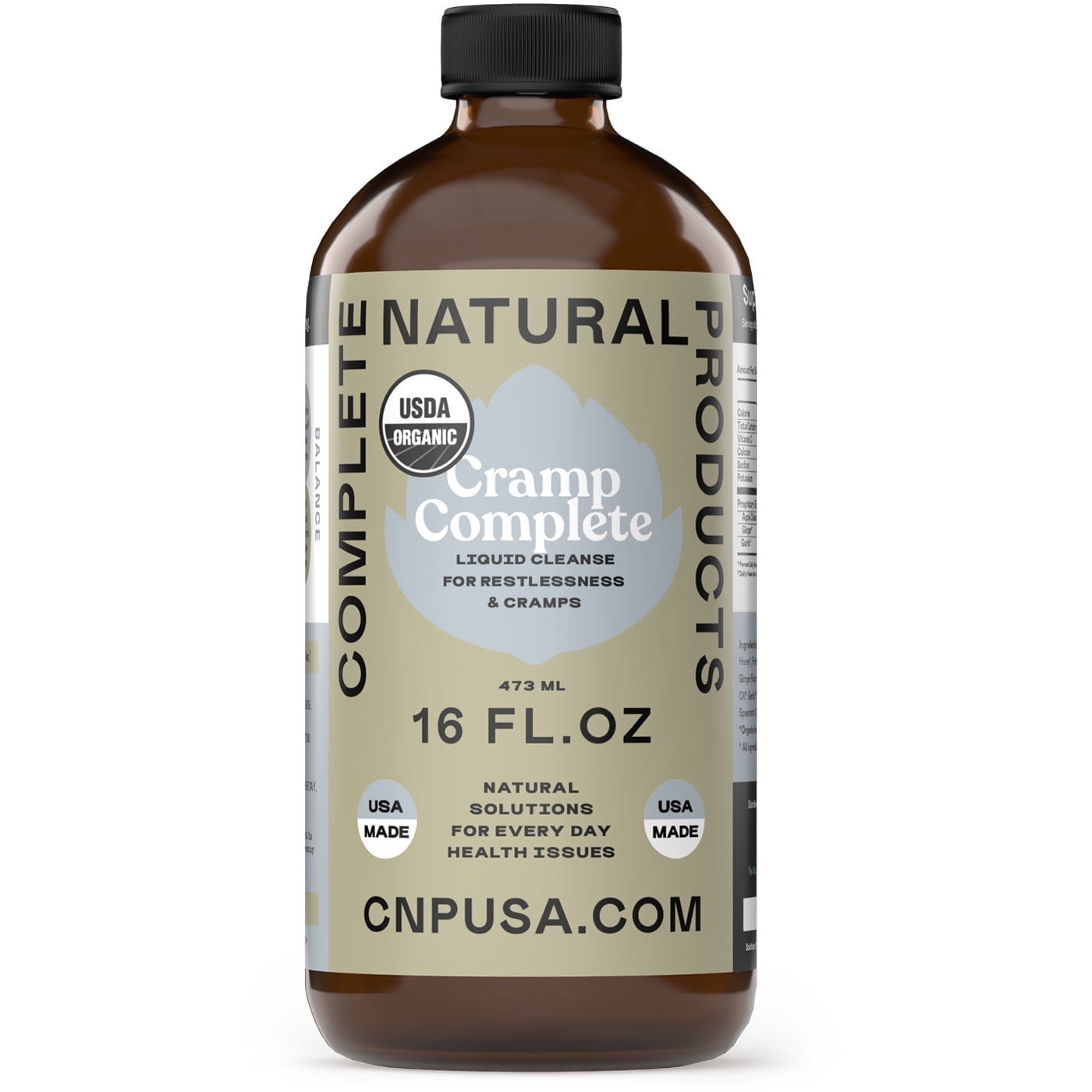 Complete Natural Products Cramp Complete Liquid Supplement - 16oz Glass ...