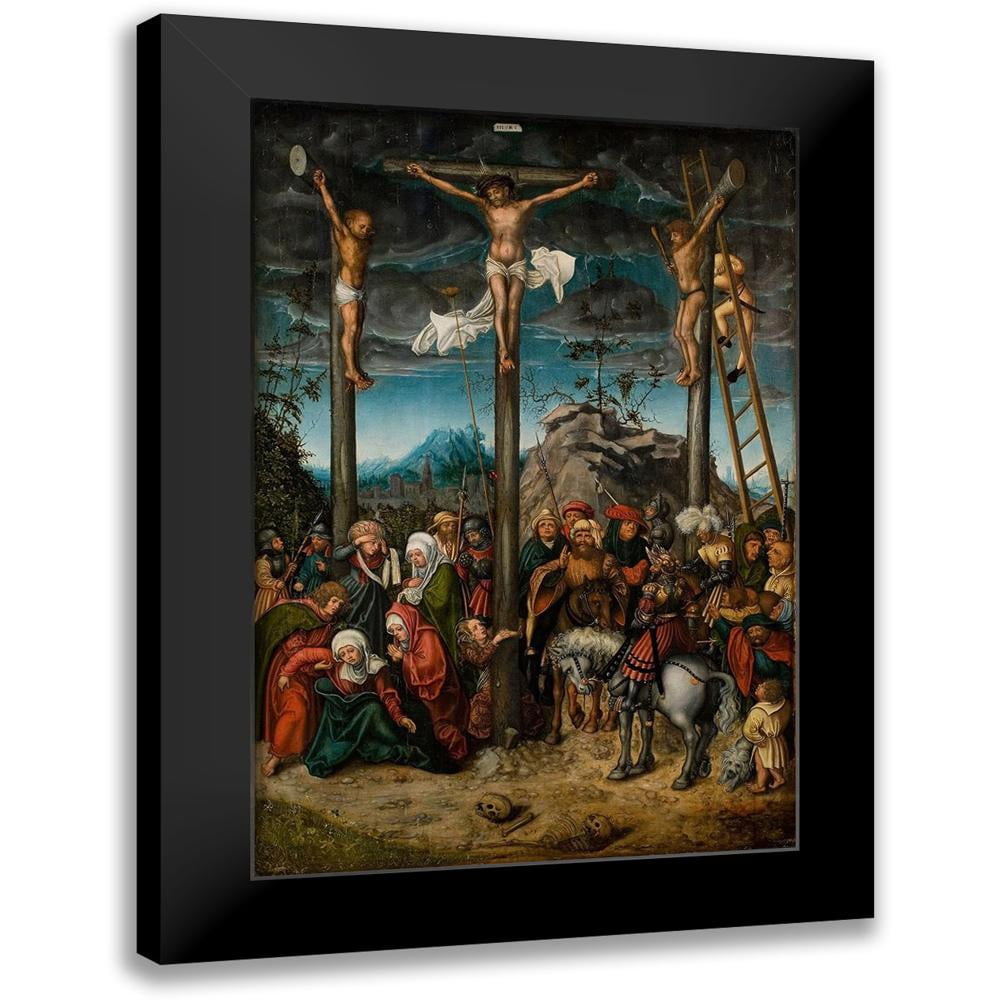 Cranach the Elder, Lucas 11x14 Black Modern Framed Museum Art Print Titled - The Crucifixion ...