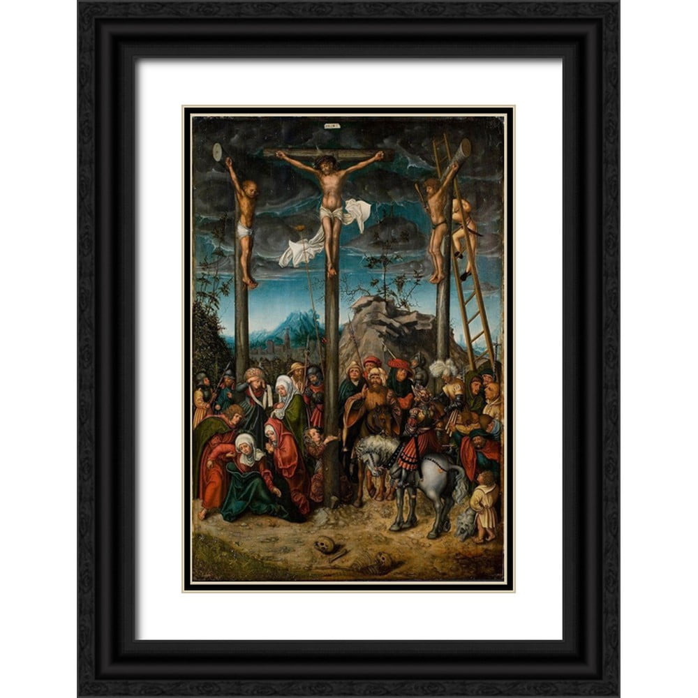 Cranach the Elder, Lucas 11x14 Black Ornate Wood Framed with Double Matting Museum Art Print ...