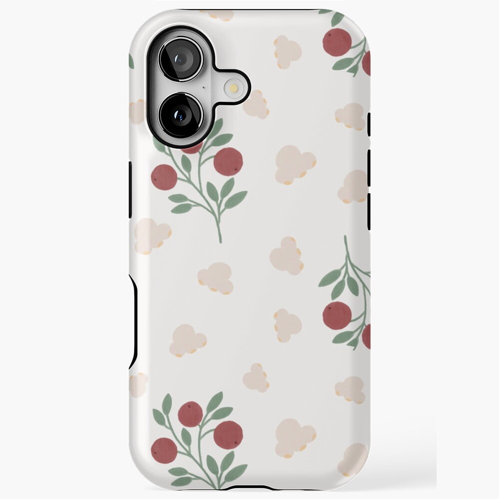 Cranberries Popcorn Holiday Decorative Pattern iPhone Case for 17 to 11 ...