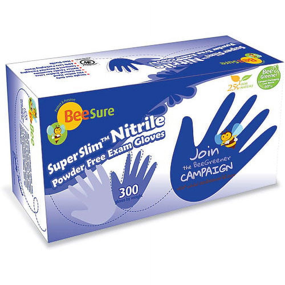 Cranberry 1145 BeeSure Nitrile SuperSlim Examinations Gloves Extra ...