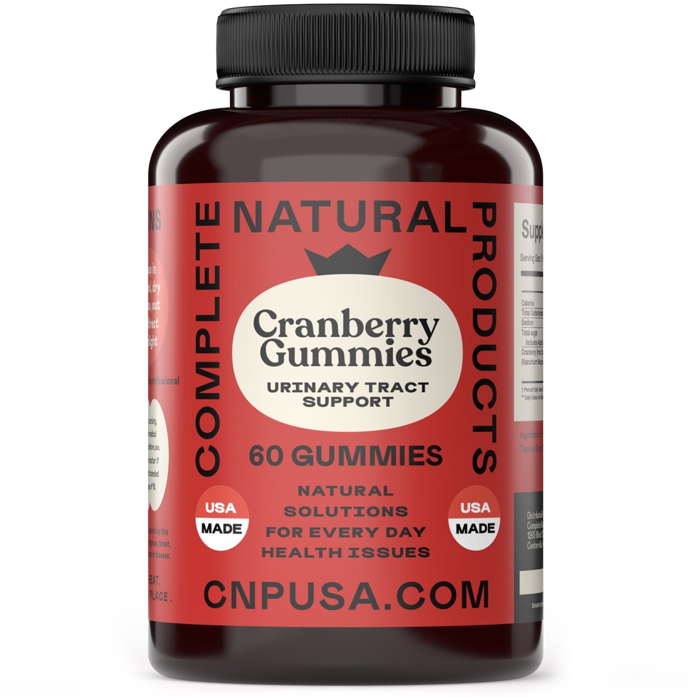 Cranberry Gummies - 60 Gummies, Urinary Tract Health, Complete Natural ...