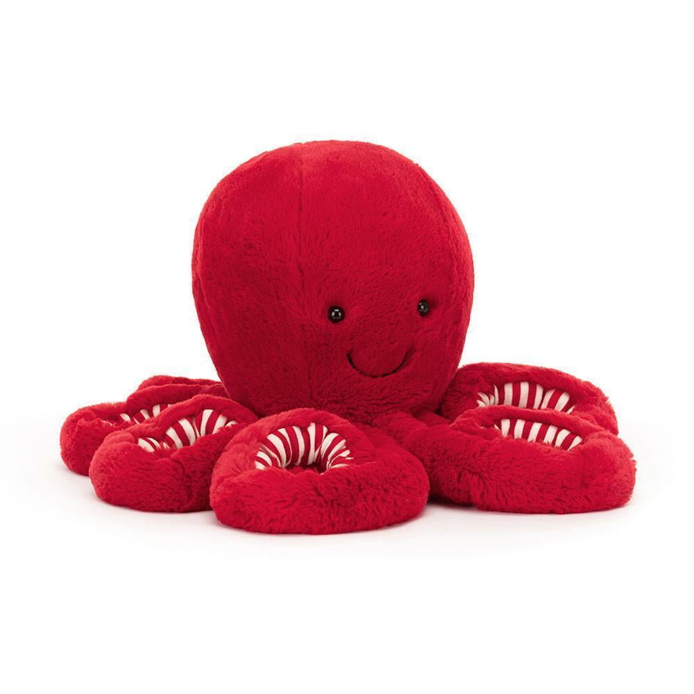 Cranberry Octopus Plush Toy – Soft Stuffed Animal, Cuddly Collectible ...