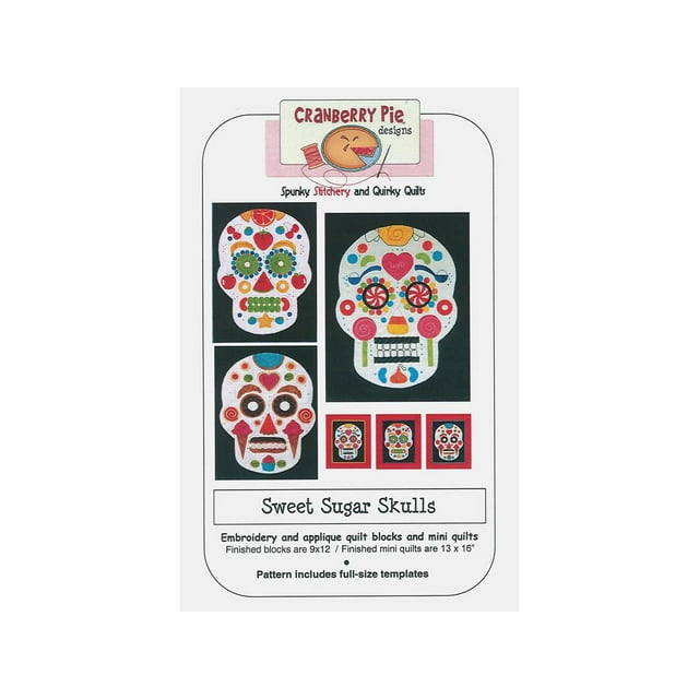 Cranberry Pie Designs Sweet Sugar Skulls Ptrn - Walmart.com
