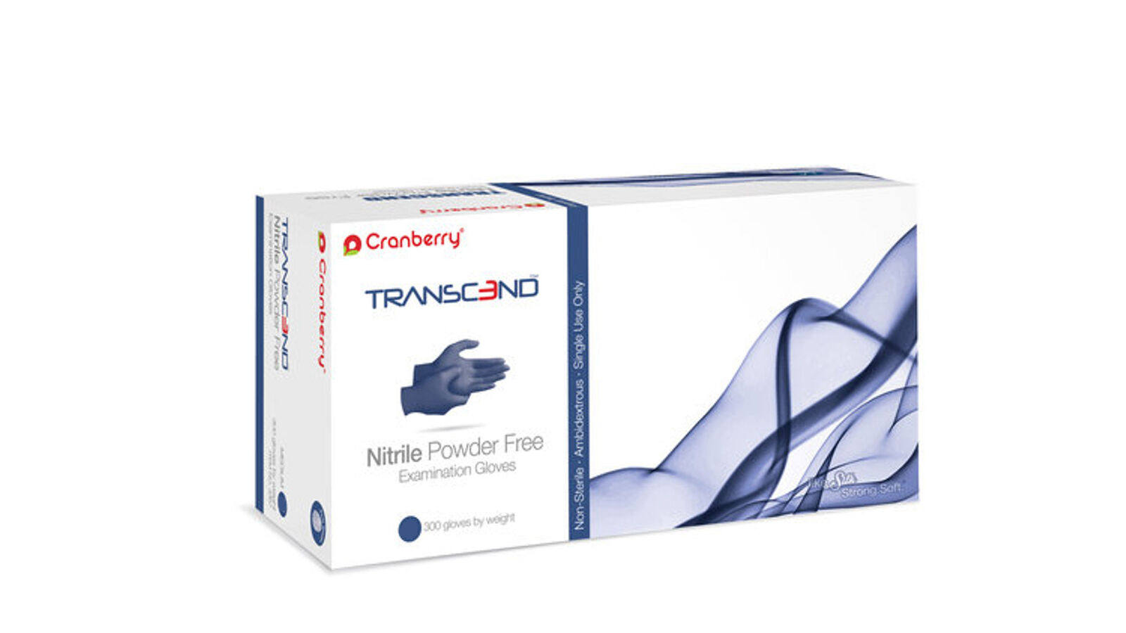 Cranberry Transcend Nitrile Examination Gloves Powder-Free Medium, Box ...