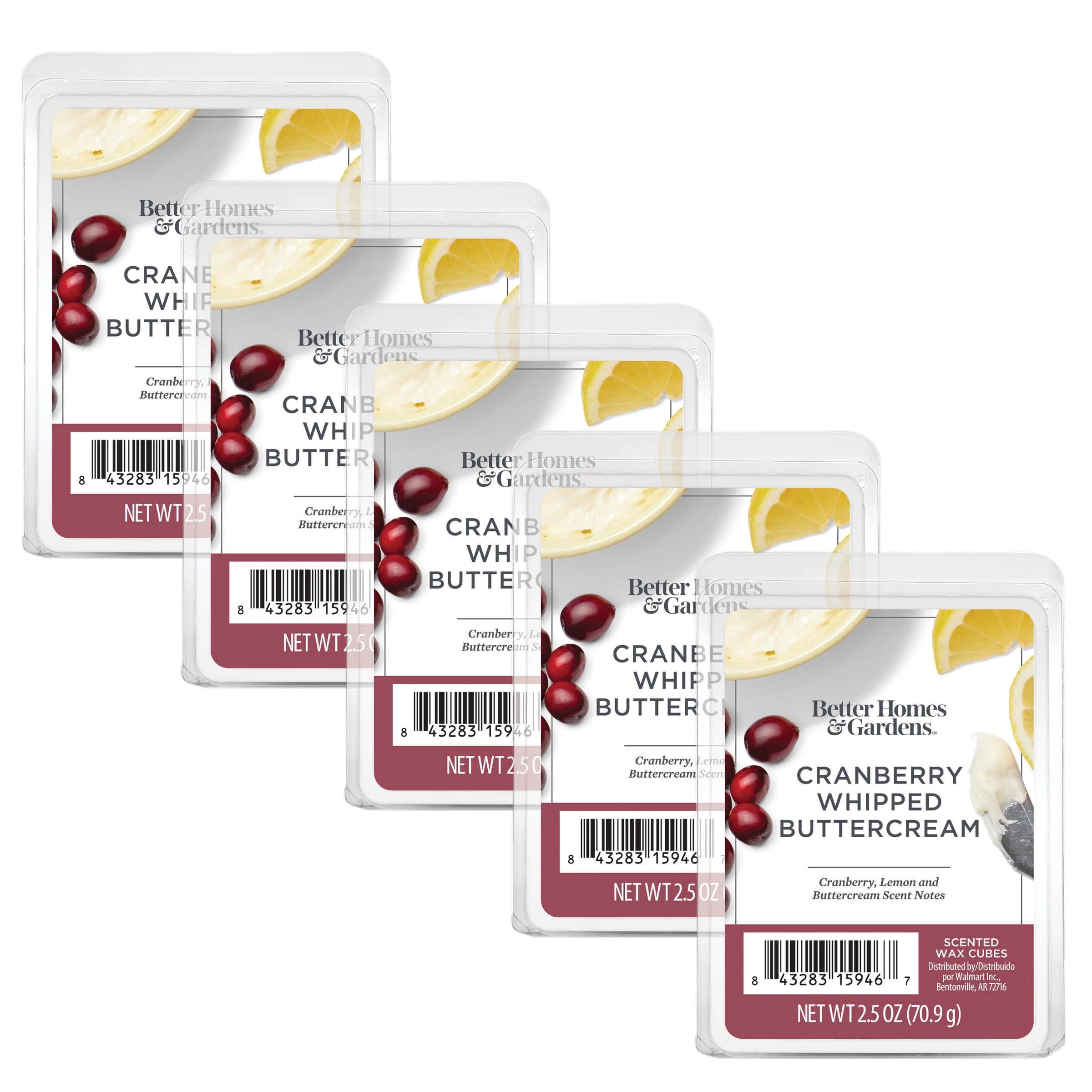 Cranberry Whipped Buttercream Scented Wax Melts, Better Homes & Gardens ...