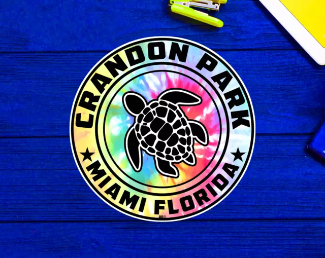 Crandon Park Florida Beach Sticker Decal Sticker Sea Turtle Phone Decal ...