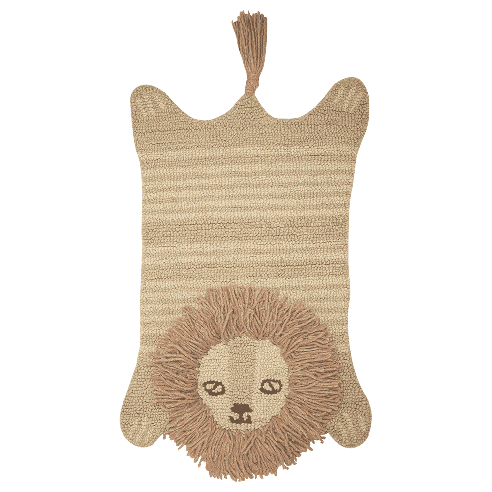 Crane Baby Lion Shape Rug - Nursery Rug Soft Area Rug Kids Room Decor ...