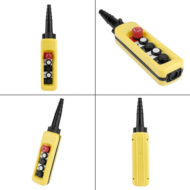 Crane Chain Hoist Push Button Switch Lifting Pendant Controller 4 Buttons - Walmart.com